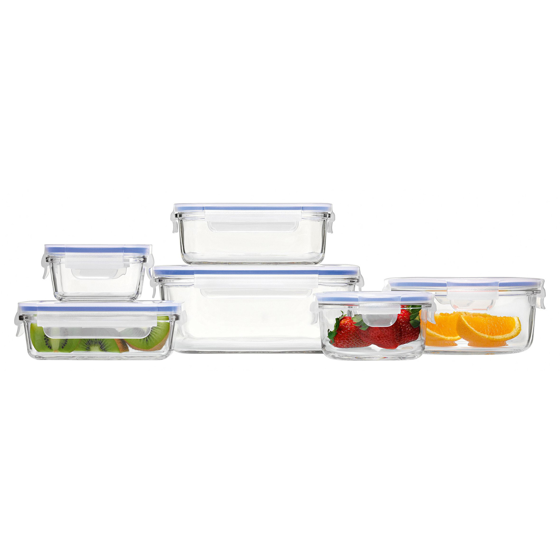 Glasslock - Rectangular Container Set 6pce | Peter's of Kensington