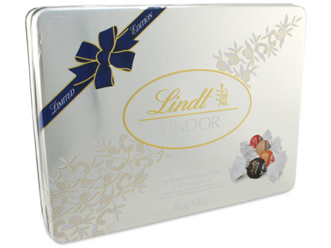Lindt - Lindor Limited Edition Chocolate Tin 300g | Peter's of Kensington