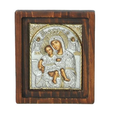 Clarte - The Most Holy Virgin Mary Axion Esti w/Brown Frame | Peter's ...