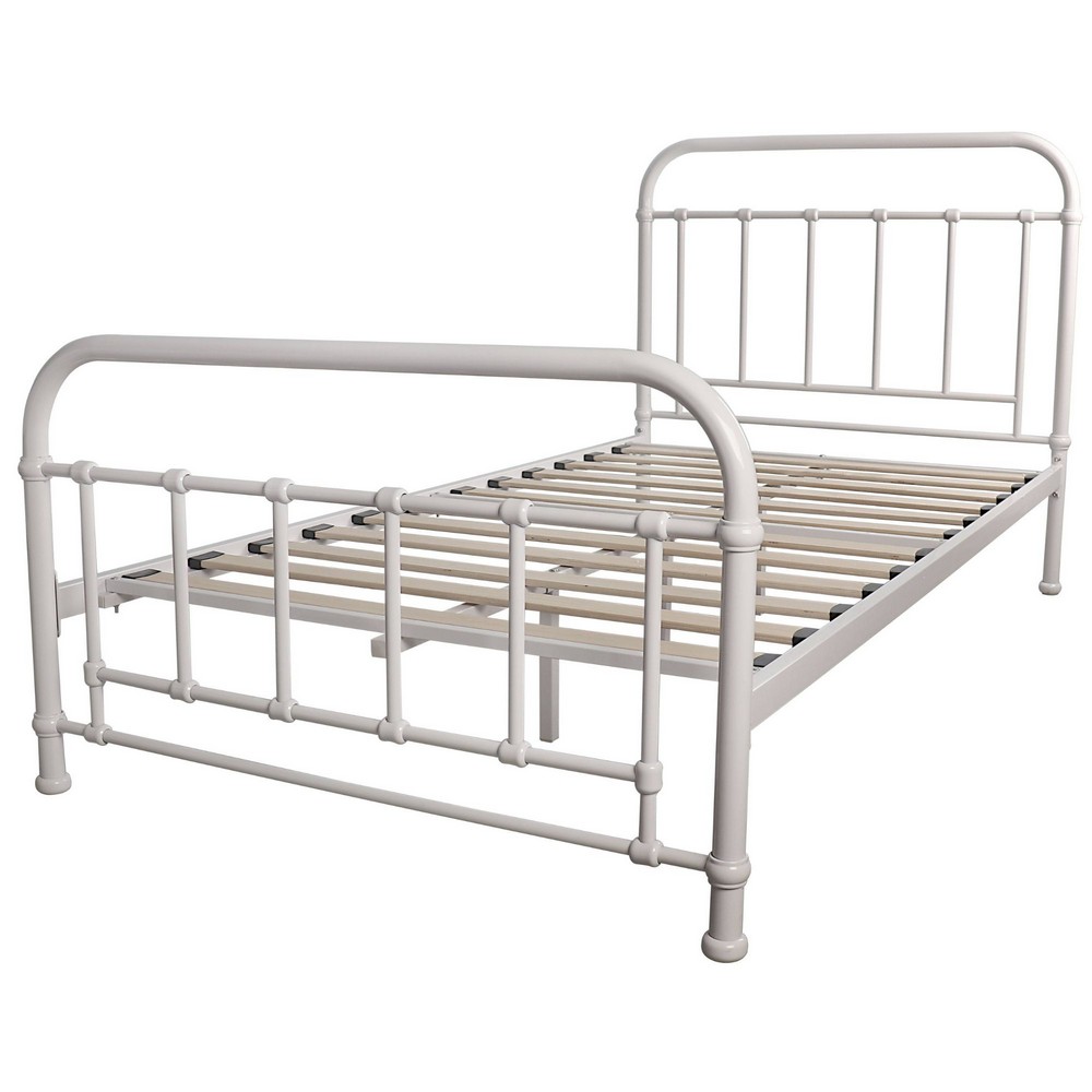 Urban Styling Metallica King Single Bed Metal Frame White Peter s of Kensington