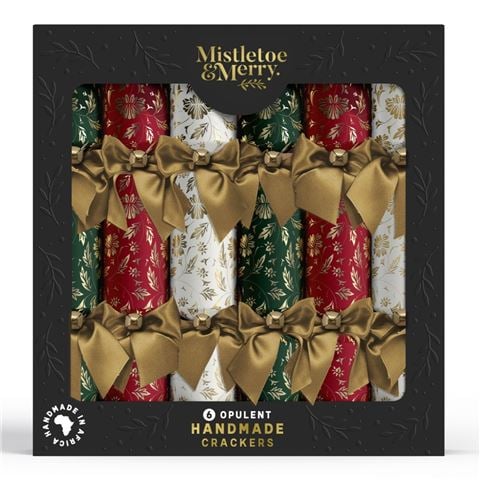 Mistletoe & Merry - Opulent Traditional Damask Cracker Set 6pce | Peter ...