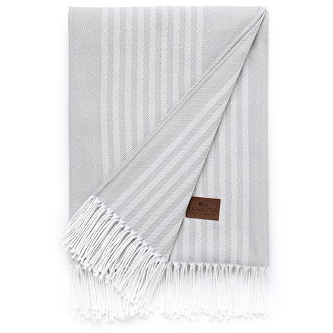 Lexington - Striped Cotton Throw 130x170cm | Peter's of Kensington