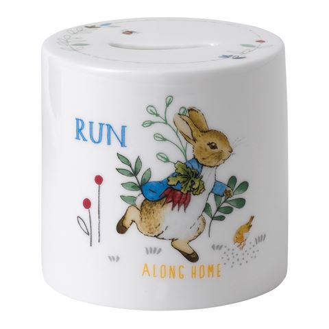 Wedgwood - Peter Rabbit Money Box Blue | Peter's of Kensington