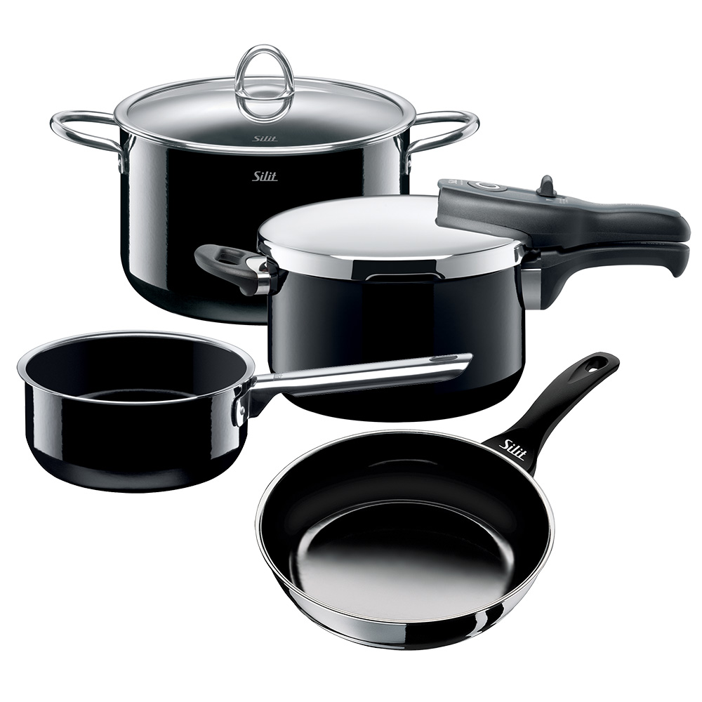Silit - Accento Black Cookware Set 4pce