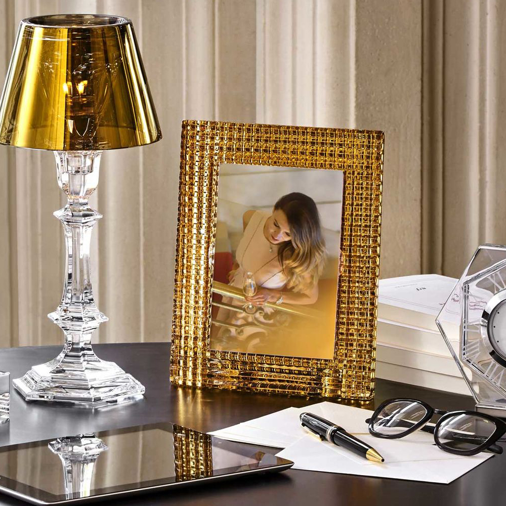 Baccarat - Eye Photo Frame Gold | Peter's of Kensington