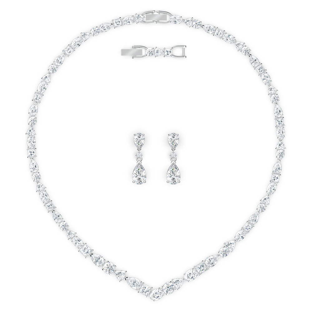 Swarovski tennis v necklace store