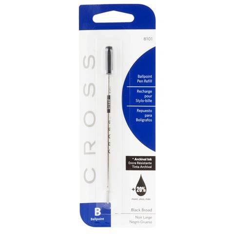 Cross - 8101 Broad Black Ballpoint Refill | Peter's of Kensington