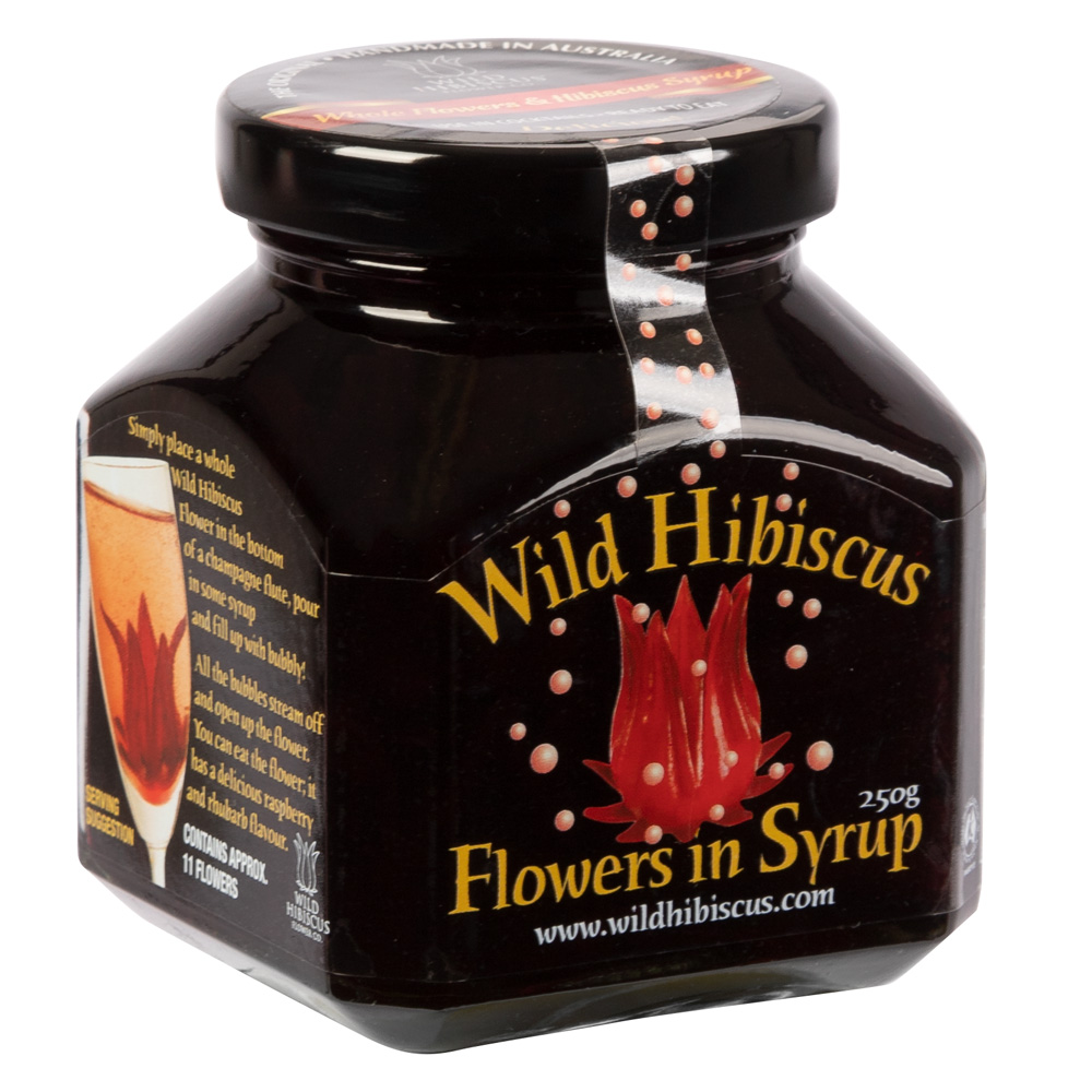 Wild Hibiscus Hibiscus Flowers In Syrup 250g Peter s Of Kensington